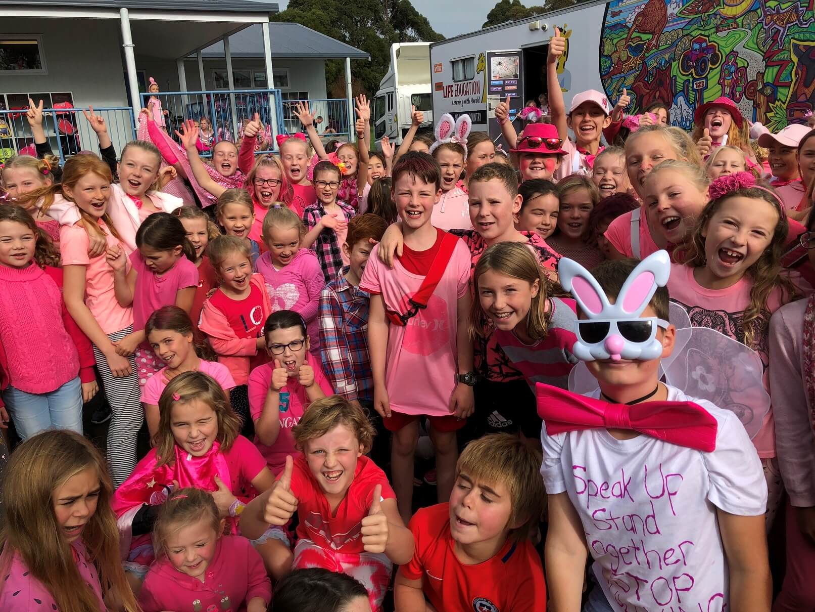 Schools behind pink message | Cambridge News